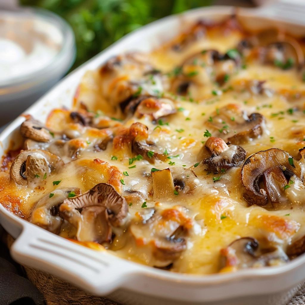 Baked Cheesy Mushrooms Casserole – VLiet.me