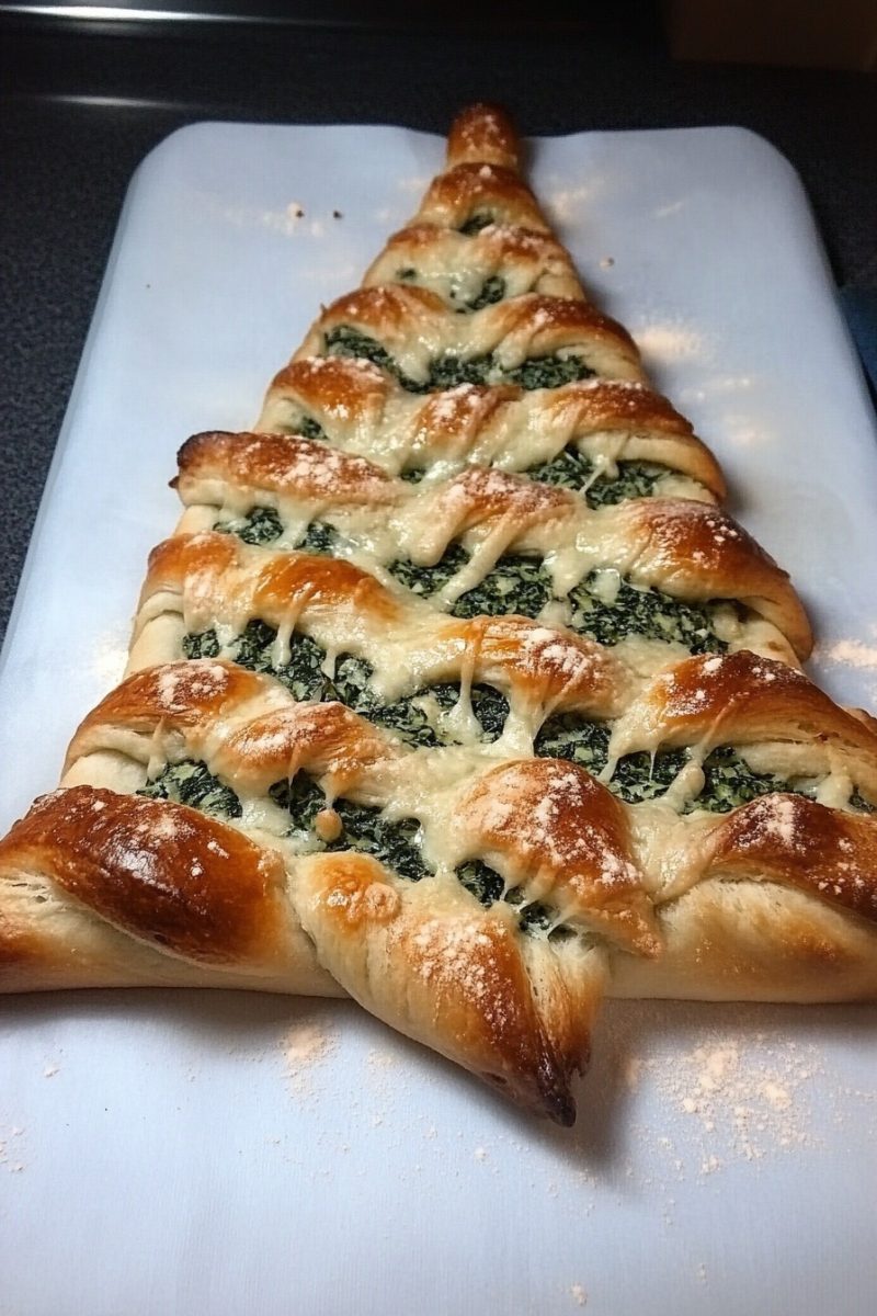 Christmas Tree Spinach Dip Breadsticks – VLiet.me